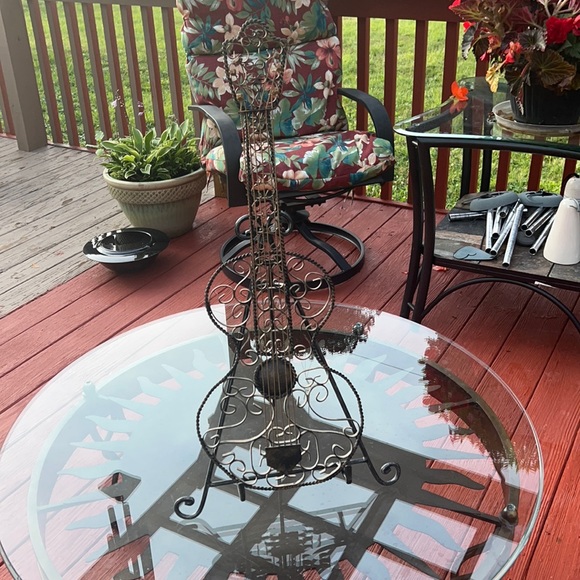 Wall Decor | Vintage Wrought Iron Guitar | Poshmark
